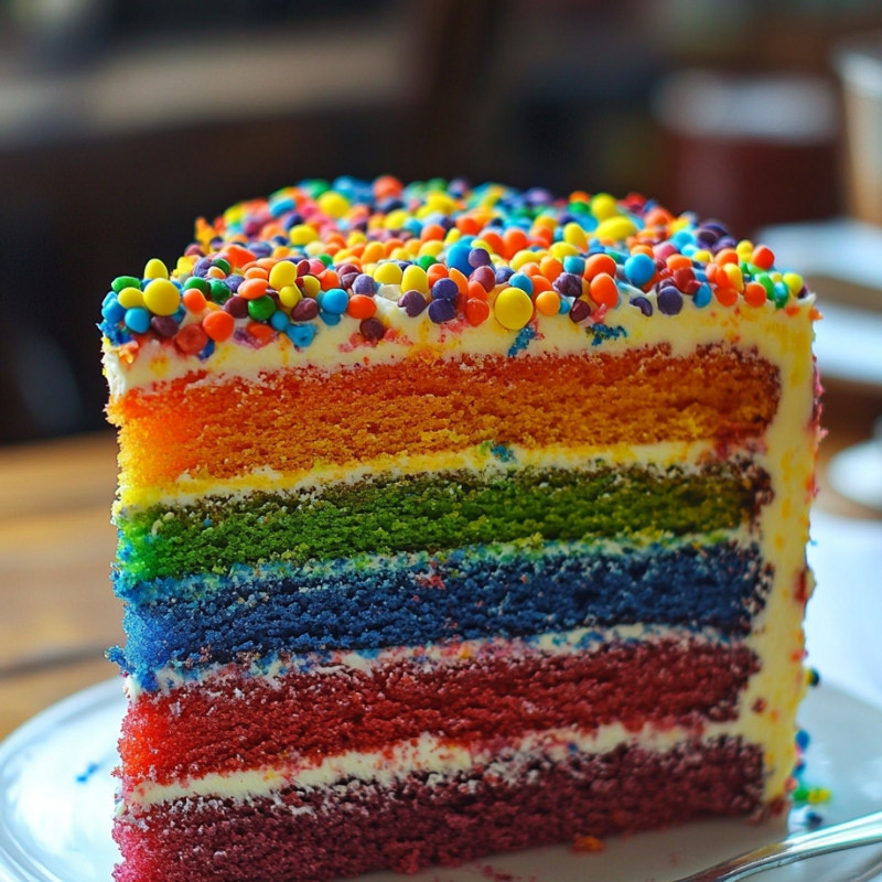 Rainbow Celebration Cake - wigav.com