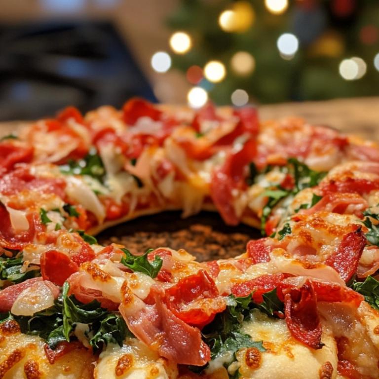 Holiday Wreath Pizza - wigav.com