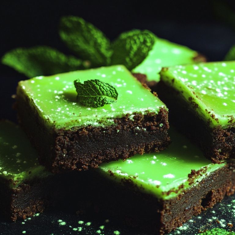 Midnight Mint Brownies - wigav.com