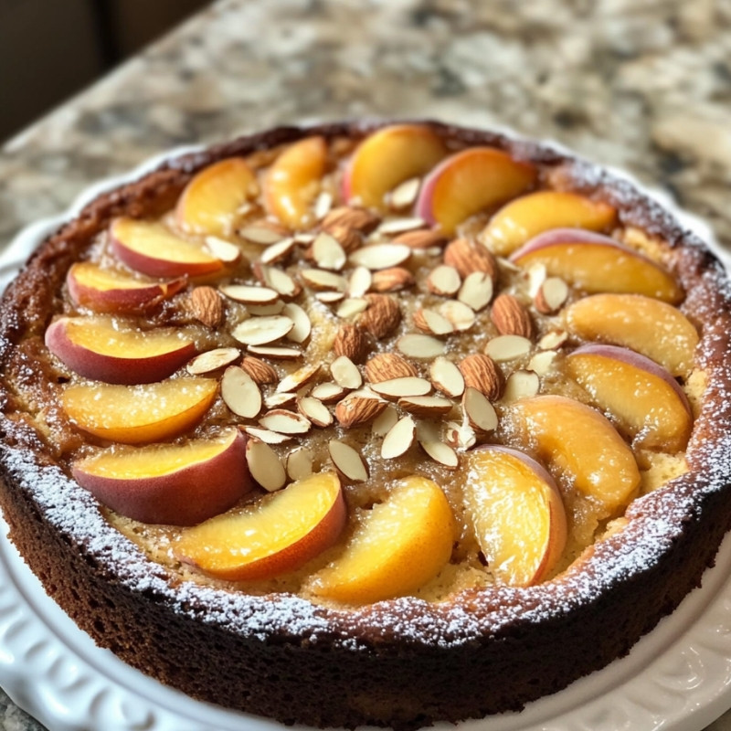Peach Almond Cake - wigav.com