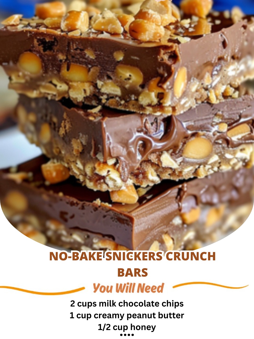 No-Bake Snickers Crunch Bars – Sweet, Crunchy & Totally Addictive ...
